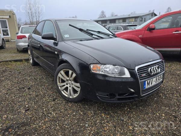 Black Audi A4 2007 in Riga, with an engine capacity of 2.00 L and mileage of 0 thousand km for 1200 €, photo 2 on AUTOMOTO.COM.LV