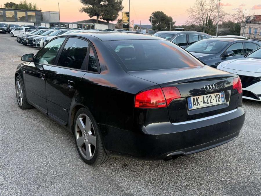 Black Audi A4 2007 in Utena, with an engine capacity of 1.97 L and mileage of 275 thousand km for 3300 €, photo 4 on AUTOMOTO.COM.LV
