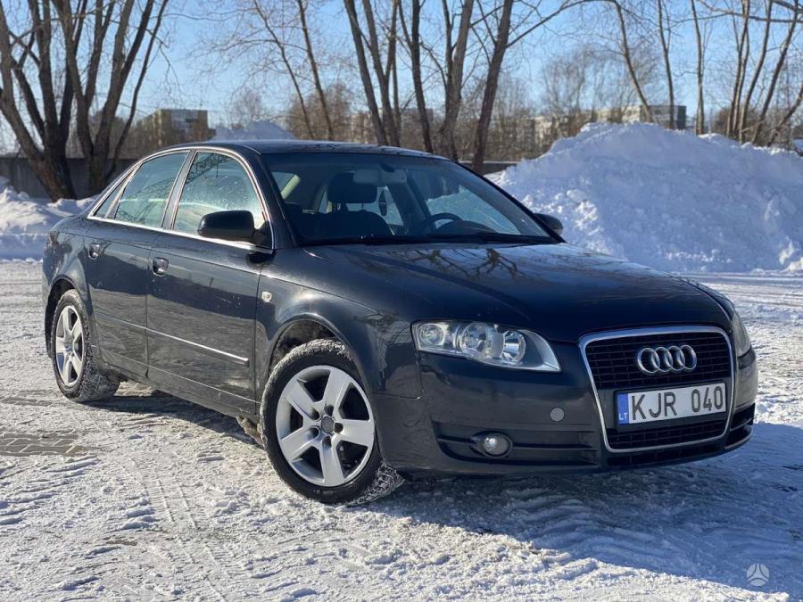 Black Audi A4 2007 in Siauliai, with an engine capacity of 1.97 L and mileage of 360 thousand km for 2800 €, photo 1 on AUTOMOTO.COM.LV