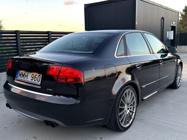 Black Audi A4 2007 in Vilnius, with an engine capacity of 2.00 L and mileage of 296 thousand km for 3670 €, photo 6 on AUTOMOTO.COM.LV