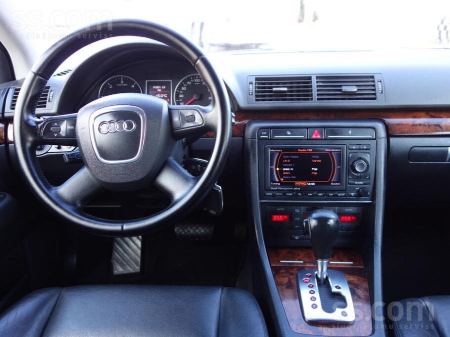 Black Audi A4 2007 in Riga, with an engine capacity of 2.00 L and mileage of 297 thousand km for 3550 €, photo 9 on AUTOMOTO.COM.LV