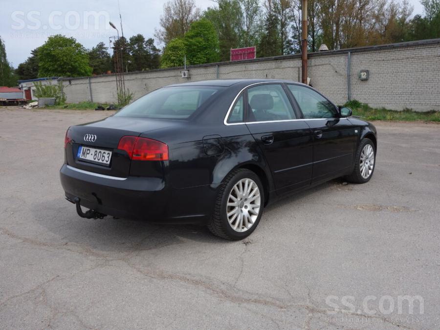 Black Audi A4 2007 in Riga, with an engine capacity of 2.00 L and mileage of 297 thousand km for 3550 €, photo 14 on AUTOMOTO.COM.LV