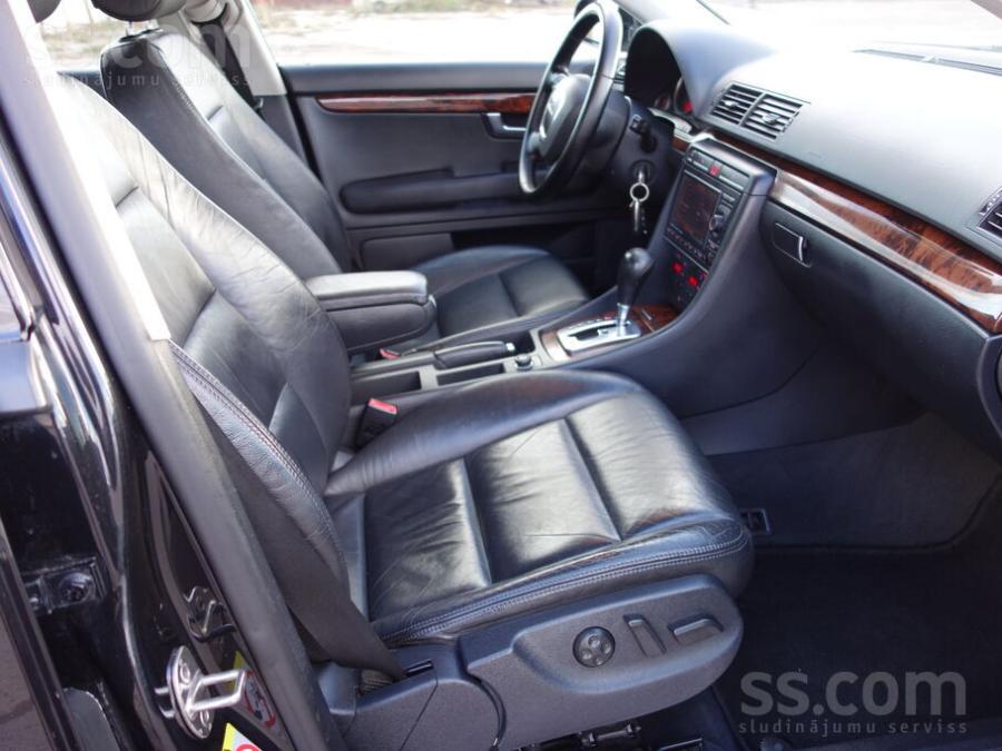 Black Audi A4 2007 in Riga, with an engine capacity of 2.00 L and mileage of 297 thousand km for 3550 €, photo 19 on AUTOMOTO.COM.LV