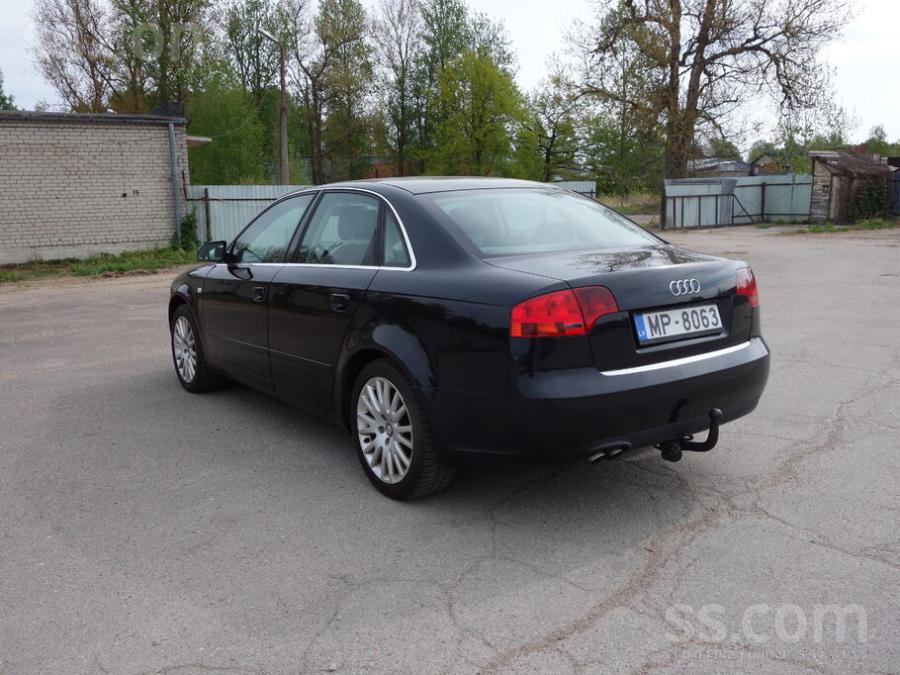 Black Audi A4 2007 in Riga, with an engine capacity of 2.00 L and mileage of 297 thousand km for 3550 €, photo 29 on AUTOMOTO.COM.LV