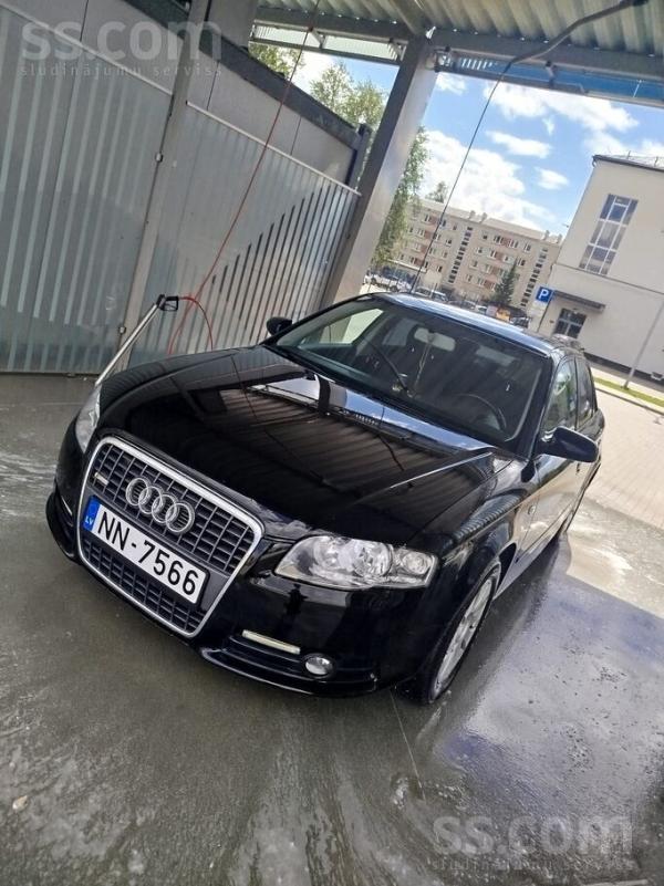 Black Audi A4 2007 in Rezekne, with an engine capacity of 2.00 L and mileage of 480 thousand km for 2500 €, photo 1 on AUTOMOTO.COM.LV