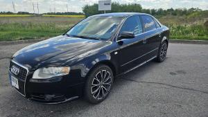 Black Audi A4 2007 in Panevezys, with an engine capacity of 1.98 L and mileage of 413 thousand km for 3300 €, photo 4 on AUTOMOTO.COM.LV
