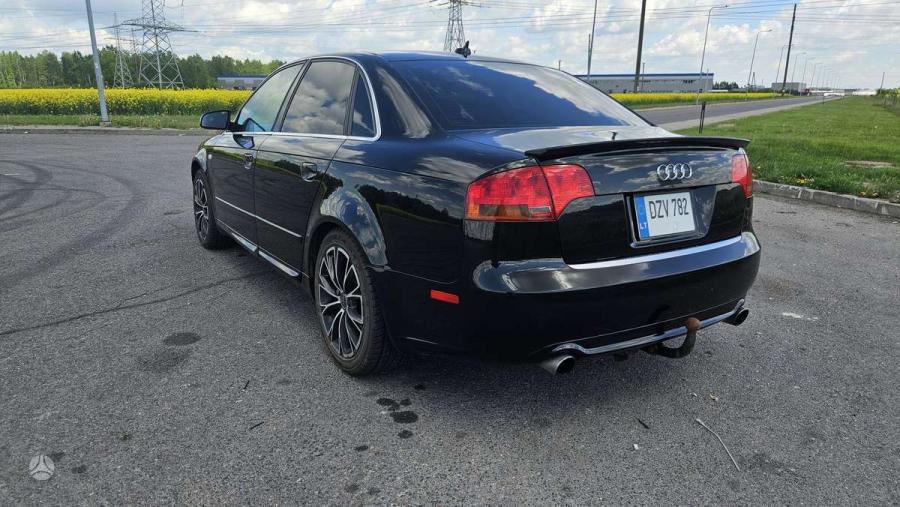 Black Audi A4 2007 in Panevezys, with an engine capacity of 1.98 L and mileage of 413 thousand km for 3300 €, photo 7 on AUTOMOTO.COM.LV