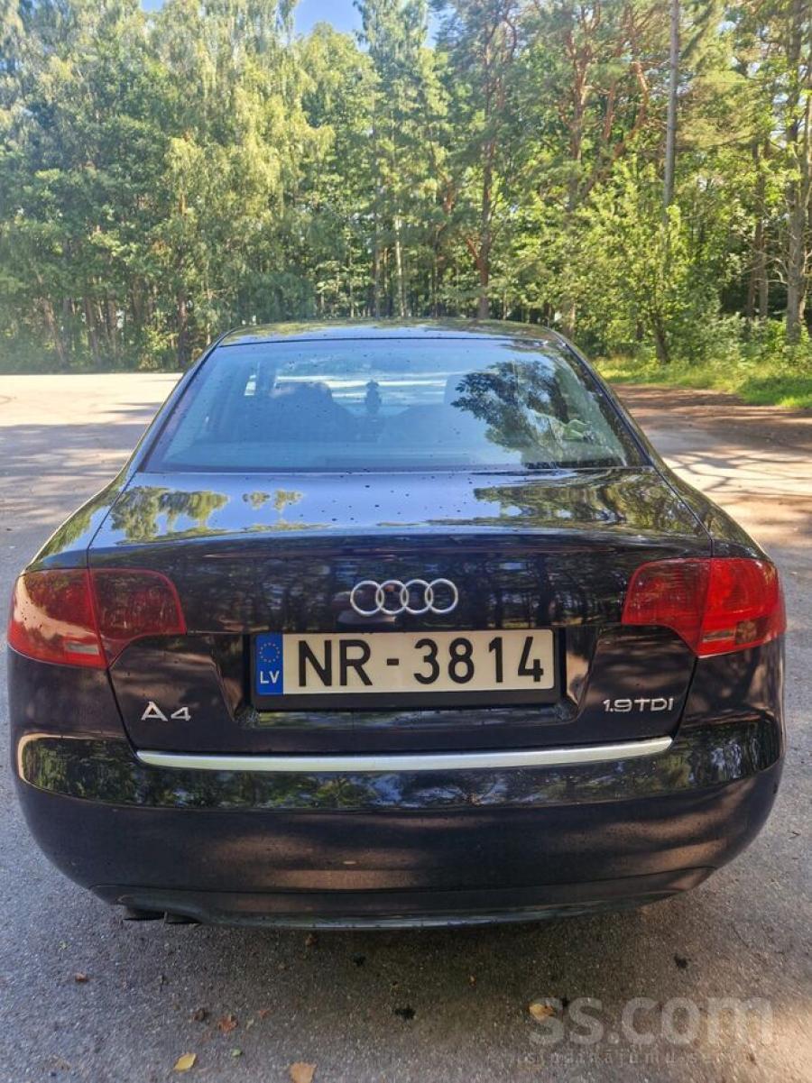 Melns Audi A4 2007 Limbaži, ar dzinēja tilpumu 1.90 L un nobraukumu 267 tūkst. km par 3350 €, foto 3 vietnē AUTOMOTO.COM.LV