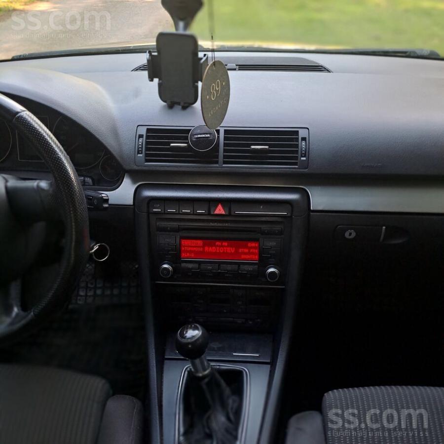 Melns Audi A4 2007 Limbaži, ar dzinēja tilpumu 1.90 L un nobraukumu 267 tūkst. km par 3350 €, foto 6 vietnē AUTOMOTO.COM.LV