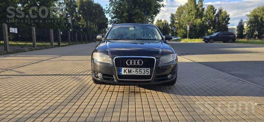 Black Audi A4 2007 in Riga, with an engine capacity of 2.00 L and mileage of 342 thousand km for 2999 €, photo 1 on AUTOMOTO.COM.LV