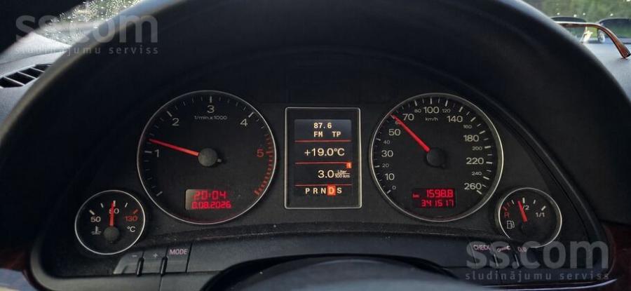 Black Audi A4 2007 in Riga, with an engine capacity of 2.00 L and mileage of 342 thousand km for 2999 €, photo 7 on AUTOMOTO.COM.LV