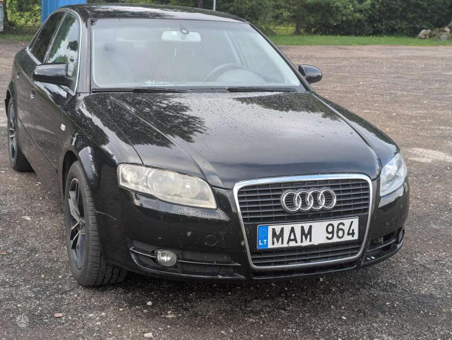 Melns Audi A4 2007 Kupiškis, ar dzinēja tilpumu 1.97 L un nobraukumu 269 tūkst. km par 2050 €, foto 1 vietnē AUTOMOTO.COM.LV