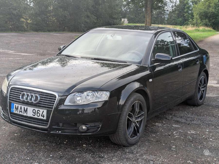 Melns Audi A4 2007 Kupiškis, ar dzinēja tilpumu 1.97 L un nobraukumu 269 tūkst. km par 2050 €, foto 3 vietnē AUTOMOTO.COM.LV