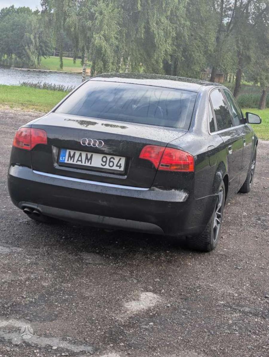 Melns Audi A4 2007 Kupiškis, ar dzinēja tilpumu 1.97 L un nobraukumu 269 tūkst. km par 2050 €, foto 5 vietnē AUTOMOTO.COM.LV