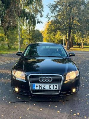 Black Audi A4 2007 in Vilnius, with an engine capacity of 1.97 L and mileage of 400 thousand km for 1500 €, photo  on AUTOMOTO.COM.LV