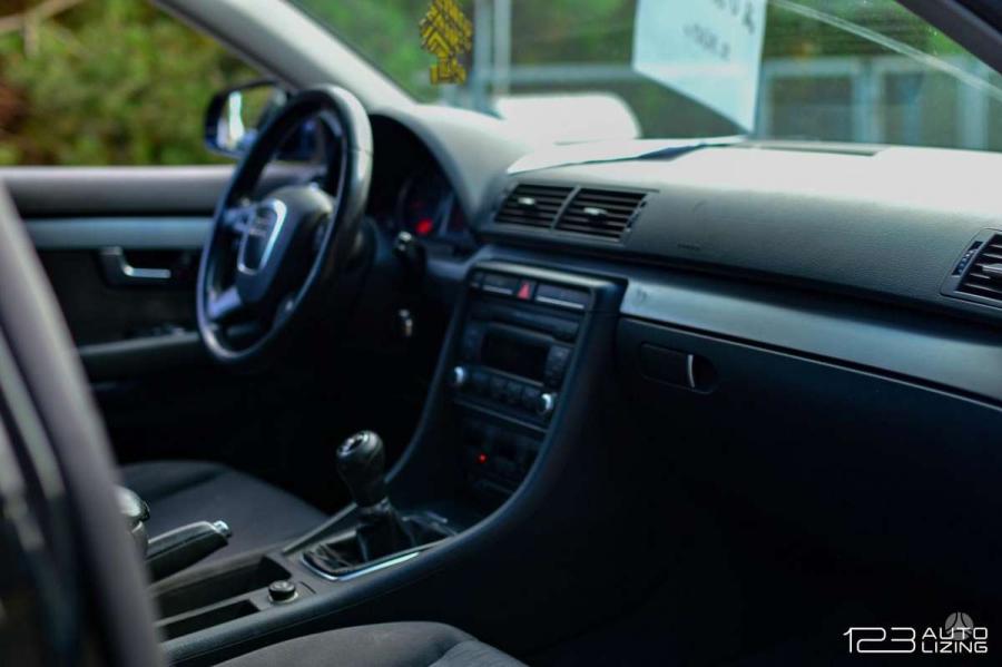 Black Audi A4 2007 in Kretinga, with an engine capacity of 2.00 L and mileage of 277 thousand km for 3300 €, photo 10 on AUTOMOTO.COM.LV