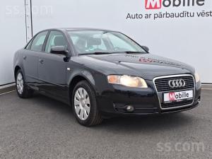 Audi A4 2007 in Riga on AUTOMOTO.COM.LV Black Audi A4 2007 in Riga, with an engine capacity of 2.00 L and mileage of 179 thousand km for 4950 €, photo 1 on AUTOMOTO.COM.LV
