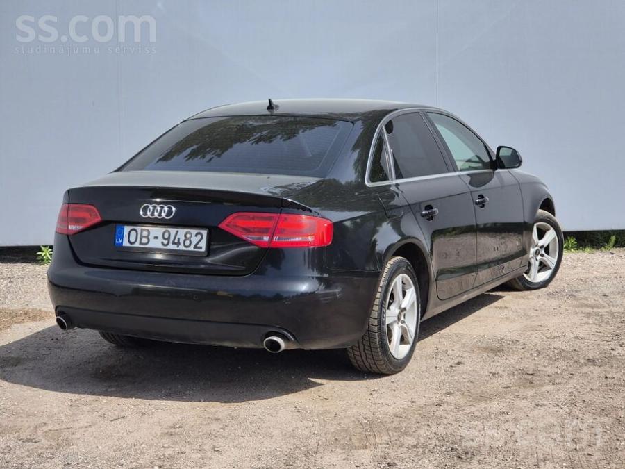 Black Audi A4 2008 in Riga, with an engine capacity of 2.70 L and mileage of 357 thousand km for 4000 €, photo 4 on AUTOMOTO.COM.LV
