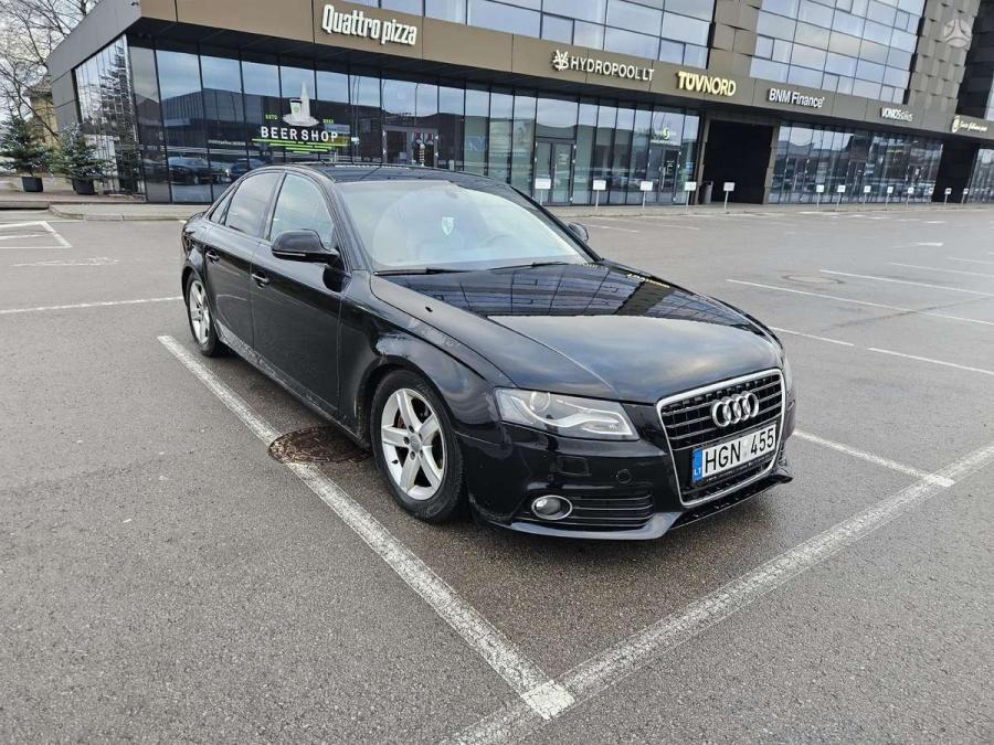 Melns Audi A4 2008 Kauņa, ar dzinēja tilpumu 2.70 L un nobraukumu 340 tūkst. km par 3050 €, foto 2 vietnē AUTOMOTO.COM.LV