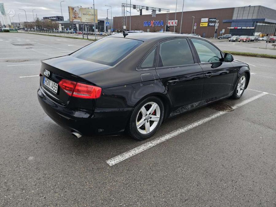 Melns Audi A4 2008 Kauņa, ar dzinēja tilpumu 2.70 L un nobraukumu 340 tūkst. km par 3050 €, foto 3 vietnē AUTOMOTO.COM.LV