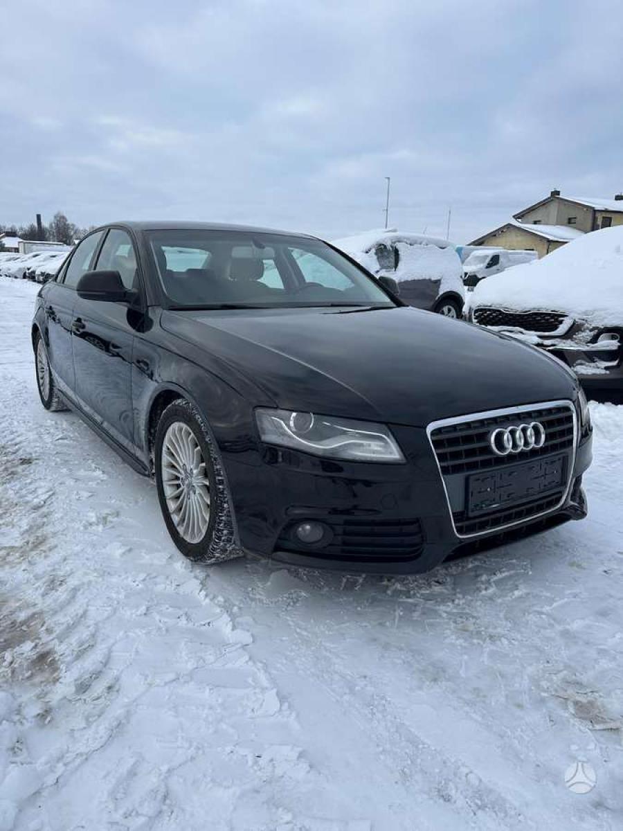 Black Audi A4 2008 in Taurage, with an engine capacity of 1.97 L and mileage of 283 thousand km for 4300 €, photo 1 on AUTOMOTO.COM.LV