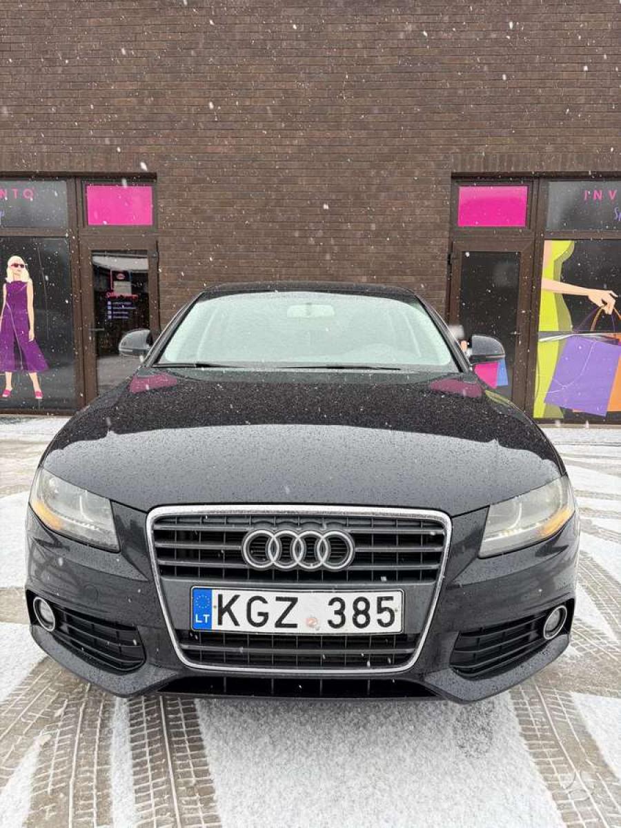 Black Audi A4 2008 in Kaisiadorys, with an engine capacity of 2.00 L and mileage of 315 thousand km for 3850 €, photo 1 on AUTOMOTO.COM.LV
