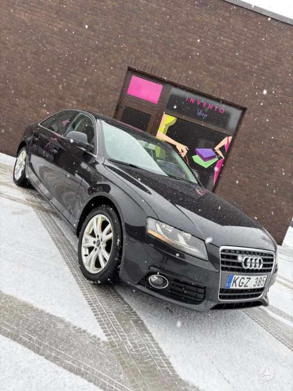 Black Audi A4 2008 in Kaisiadorys, with an engine capacity of 2.00 L and mileage of 315 thousand km for 3850 €, photo 5 on AUTOMOTO.COM.LV