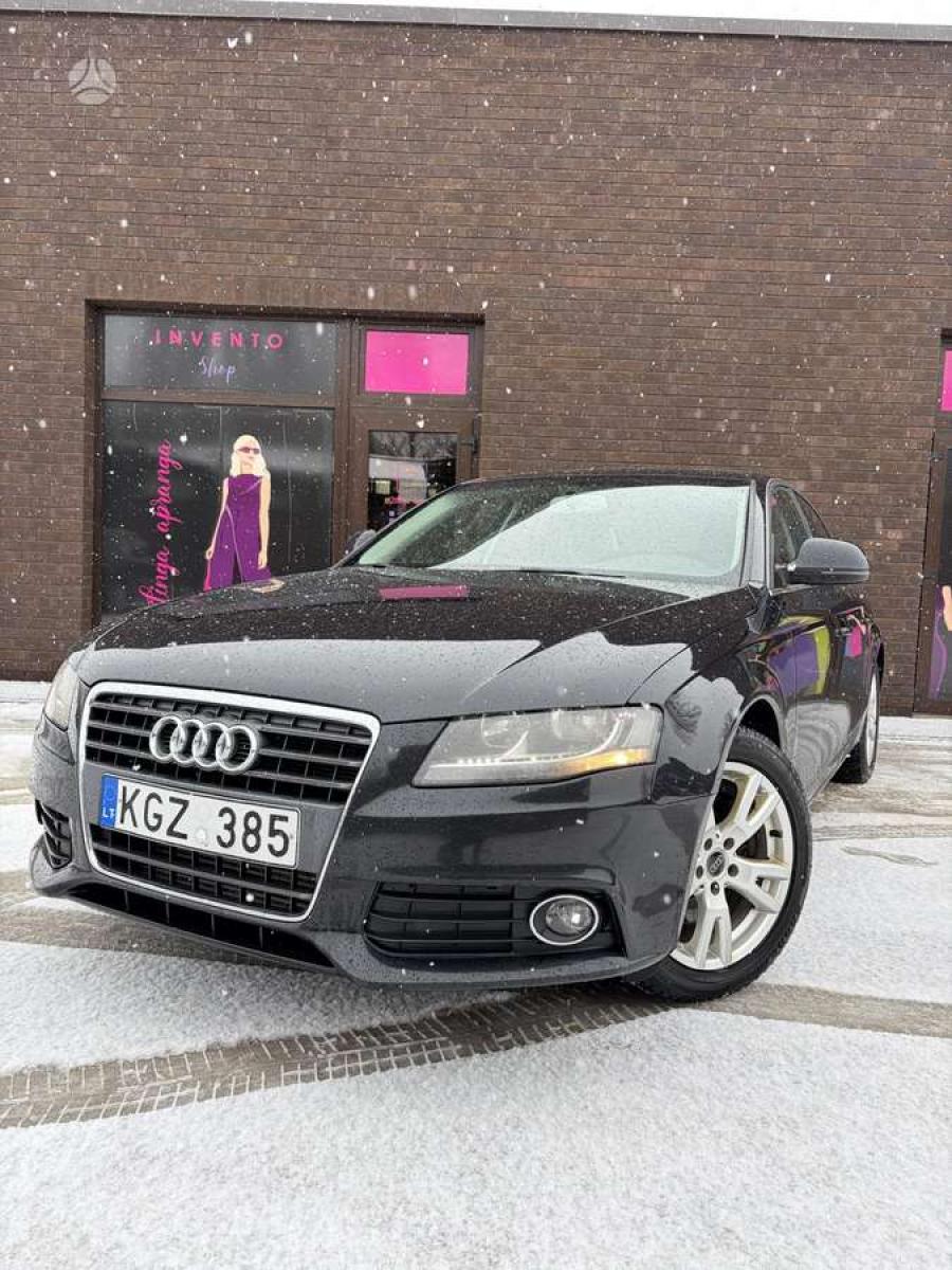Black Audi A4 2008 in Kaisiadorys, with an engine capacity of 2.00 L and mileage of 315 thousand km for 3850 €, photo 6 on AUTOMOTO.COM.LV