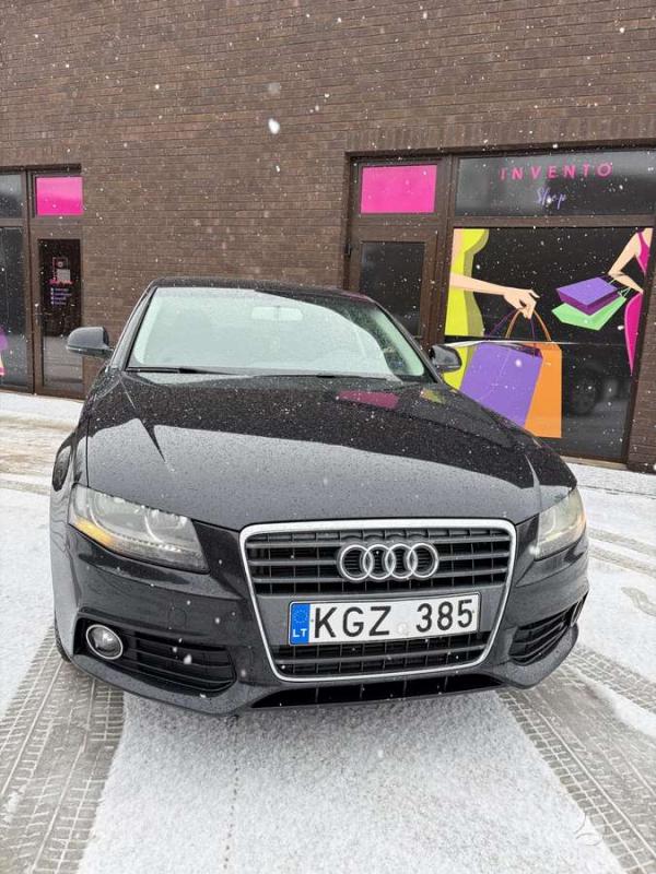 Black Audi A4 2008 in Kaisiadorys, with an engine capacity of 2.00 L and mileage of 315 thousand km for 3850 €, photo 8 on AUTOMOTO.COM.LV
