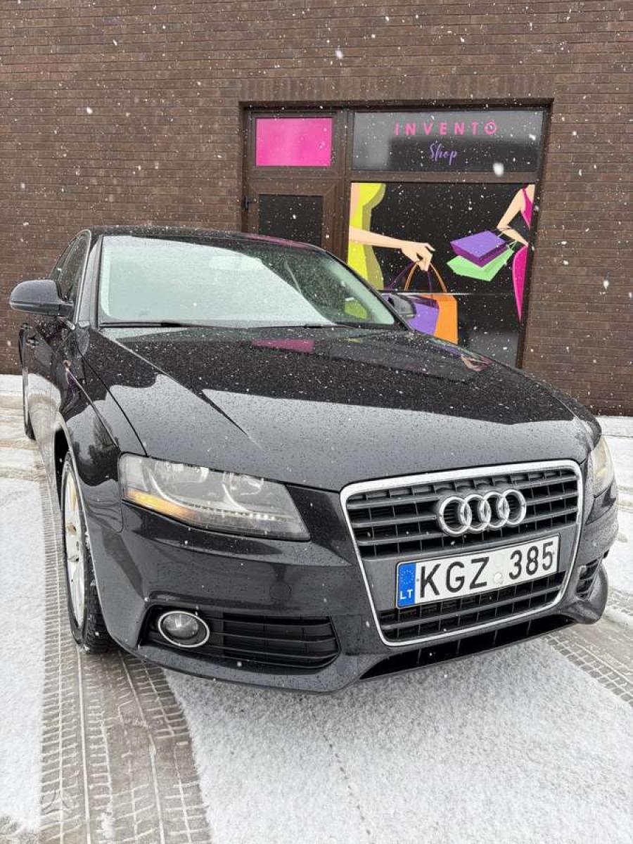 Black Audi A4 2008 in Kaisiadorys, with an engine capacity of 2.00 L and mileage of 315 thousand km for 3850 €, photo 9 on AUTOMOTO.COM.LV