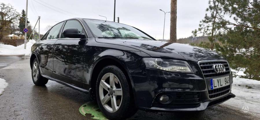 Melns Audi A4 2008 Kauņa, ar dzinēja tilpumu 1.97 L un nobraukumu 340 tūkst. km par 4800 €, foto 3 vietnē AUTOMOTO.COM.LV