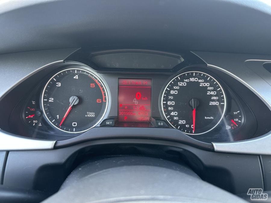Черный Ауди А4 2008 в Вильнюс, объемом двигателя 2.70 л и пробегом 300 тыс. км за 3999 €, фото 14 на AUTOMOTO.COM.LV