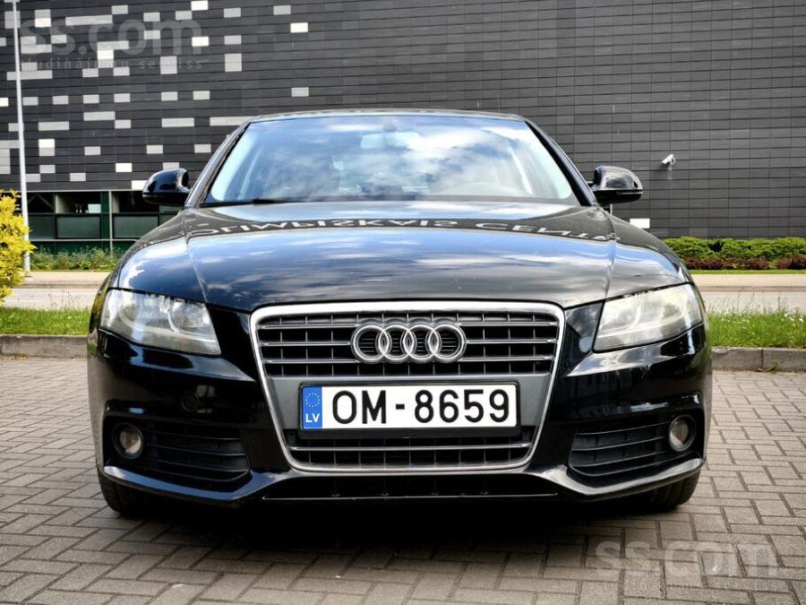 Black Audi A4 2008 in Jelgava, with an engine capacity of 2.00 L and mileage of 0 thousand km for 5990 €, photo 1 on AUTOMOTO.COM.LV