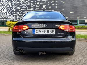 Black Audi A4 2008 in Jelgava, with an engine capacity of 2.00 L and mileage of 0 thousand km for 5990 €, photo 3 on AUTOMOTO.COM.LV