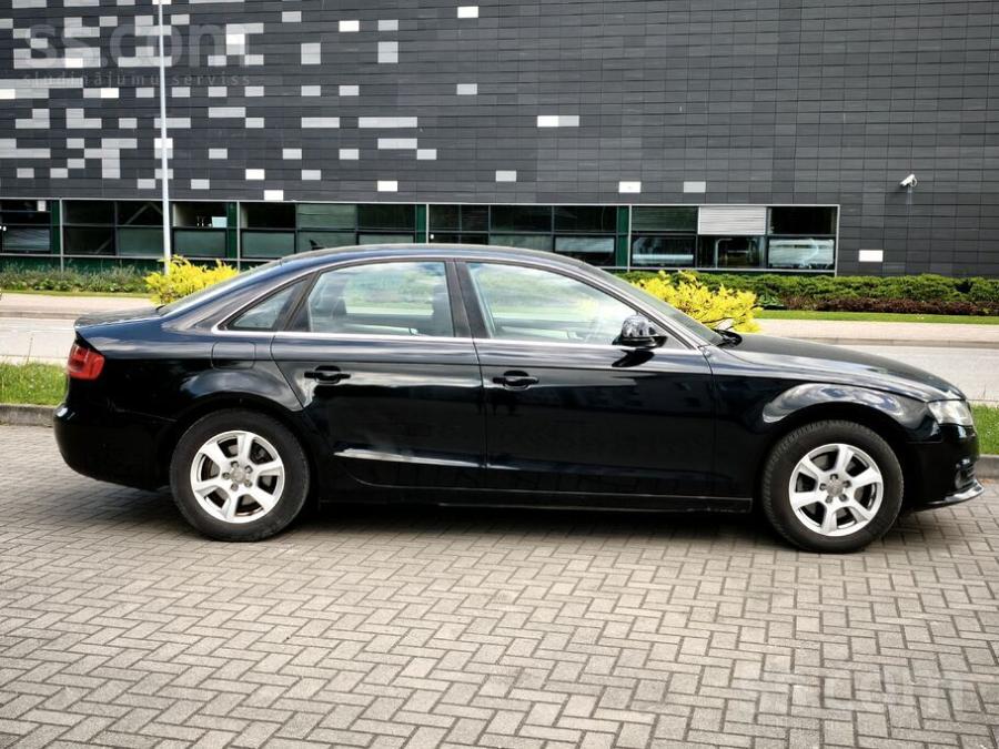 Black Audi A4 2008 in Jelgava, with an engine capacity of 2.00 L and mileage of 0 thousand km for 5990 €, photo 9 on AUTOMOTO.COM.LV