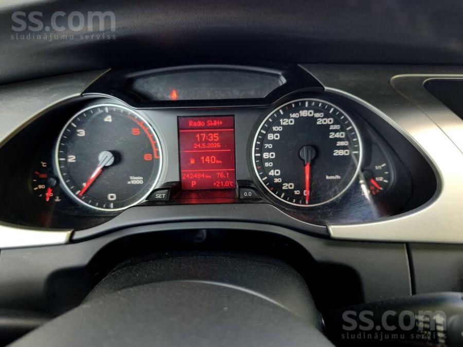 Black Audi A4 2008 in Jelgava, with an engine capacity of 2.00 L and mileage of 0 thousand km for 5990 €, photo 13 on AUTOMOTO.COM.LV