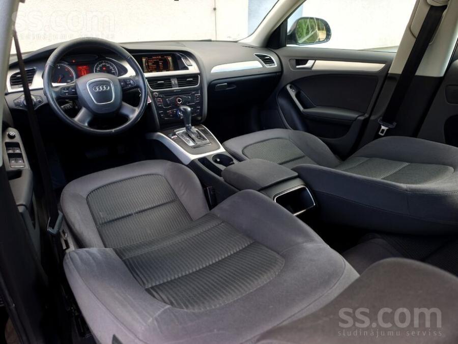 Black Audi A4 2008 in Jelgava, with an engine capacity of 2.00 L and mileage of 0 thousand km for 5990 €, photo 21 on AUTOMOTO.COM.LV