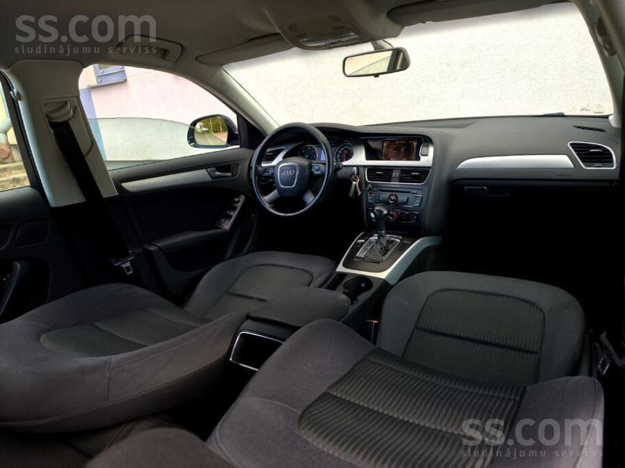 Black Audi A4 2008 in Jelgava, with an engine capacity of 2.00 L and mileage of 0 thousand km for 5990 €, photo 22 on AUTOMOTO.COM.LV