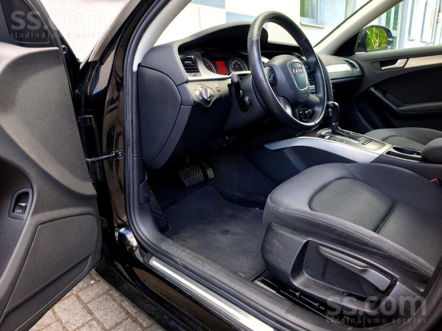 Black Audi A4 2008 in Jelgava, with an engine capacity of 2.00 L and mileage of 0 thousand km for 5990 €, photo 25 on AUTOMOTO.COM.LV