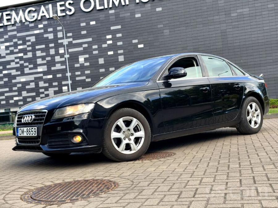 Black Audi A4 2008 in Jelgava, with an engine capacity of 2.00 L and mileage of 0 thousand km for 5990 €, photo 34 on AUTOMOTO.COM.LV
