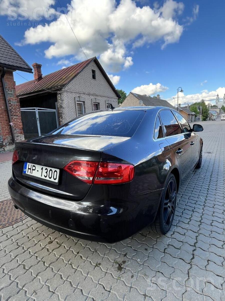 Black Audi A4 2008 in Rezekne, with an engine capacity of 2.00 L and mileage of 299 thousand km for 5300 €, photo 5 on AUTOMOTO.COM.LV