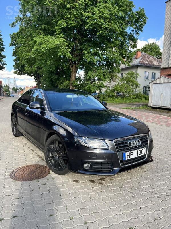 Black Audi A4 2008 in Rezekne, with an engine capacity of 2.00 L and mileage of 299 thousand km for 5300 €, photo 1 on AUTOMOTO.COM.LV