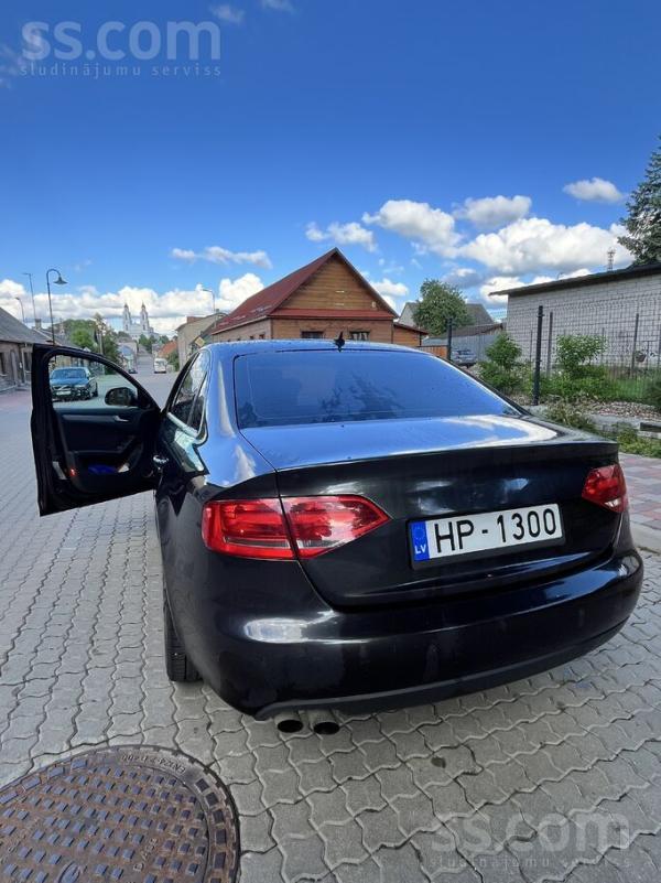 Black Audi A4 2008 in Rezekne, with an engine capacity of 2.00 L and mileage of 299 thousand km for 5300 €, photo 8 on AUTOMOTO.COM.LV