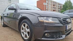 Melns Audi A4 2008 Daugavpils, ar dzinēja tilpumu 2.00 L un nobraukumu 264 tūkst. km par 4850 €, foto  vietnē AUTOMOTO.COM.LV