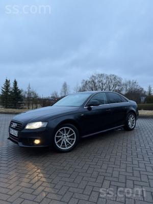 Black Audi A4 2008 in Valmiera, with an engine capacity of 2.00 L and mileage of 423 thousand km for 3500 €, photo  on AUTOMOTO.COM.LV