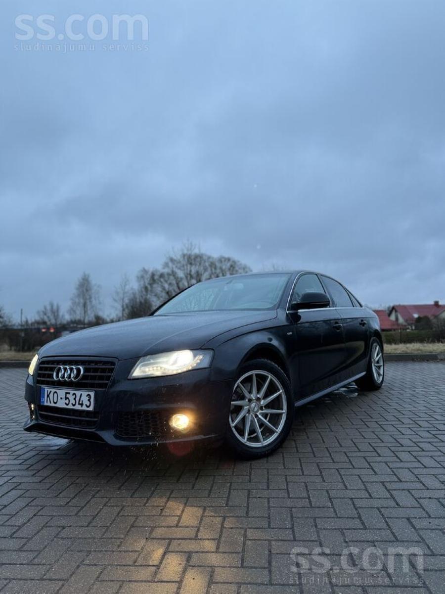 Black Audi A4 2008 in Valmiera, with an engine capacity of 2.00 L and mileage of 423 thousand km for 3500 €, photo 3 on AUTOMOTO.COM.LV