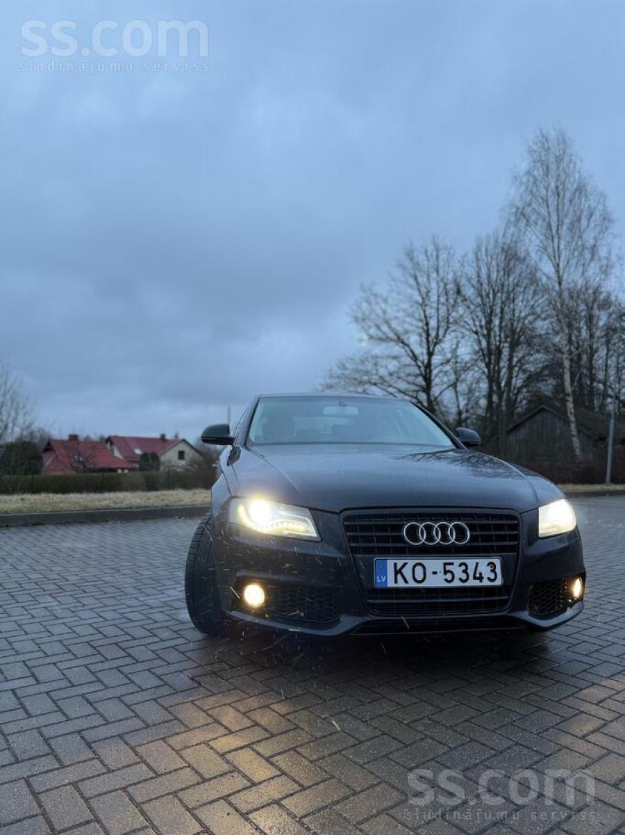 Black Audi A4 2008 in Valmiera, with an engine capacity of 2.00 L and mileage of 423 thousand km for 3500 €, photo 4 on AUTOMOTO.COM.LV