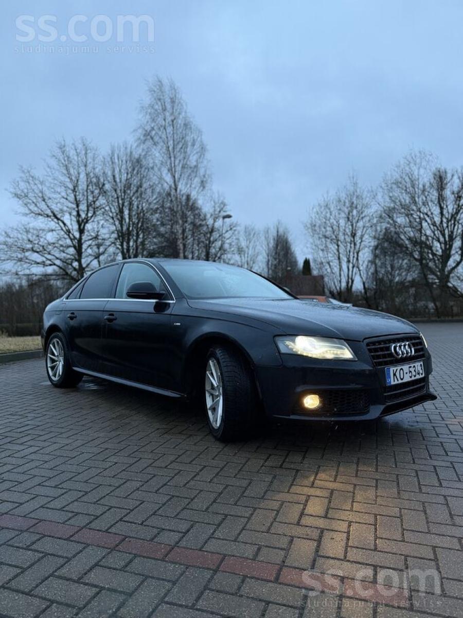 Black Audi A4 2008 in Valmiera, with an engine capacity of 2.00 L and mileage of 423 thousand km for 3500 €, photo 5 on AUTOMOTO.COM.LV