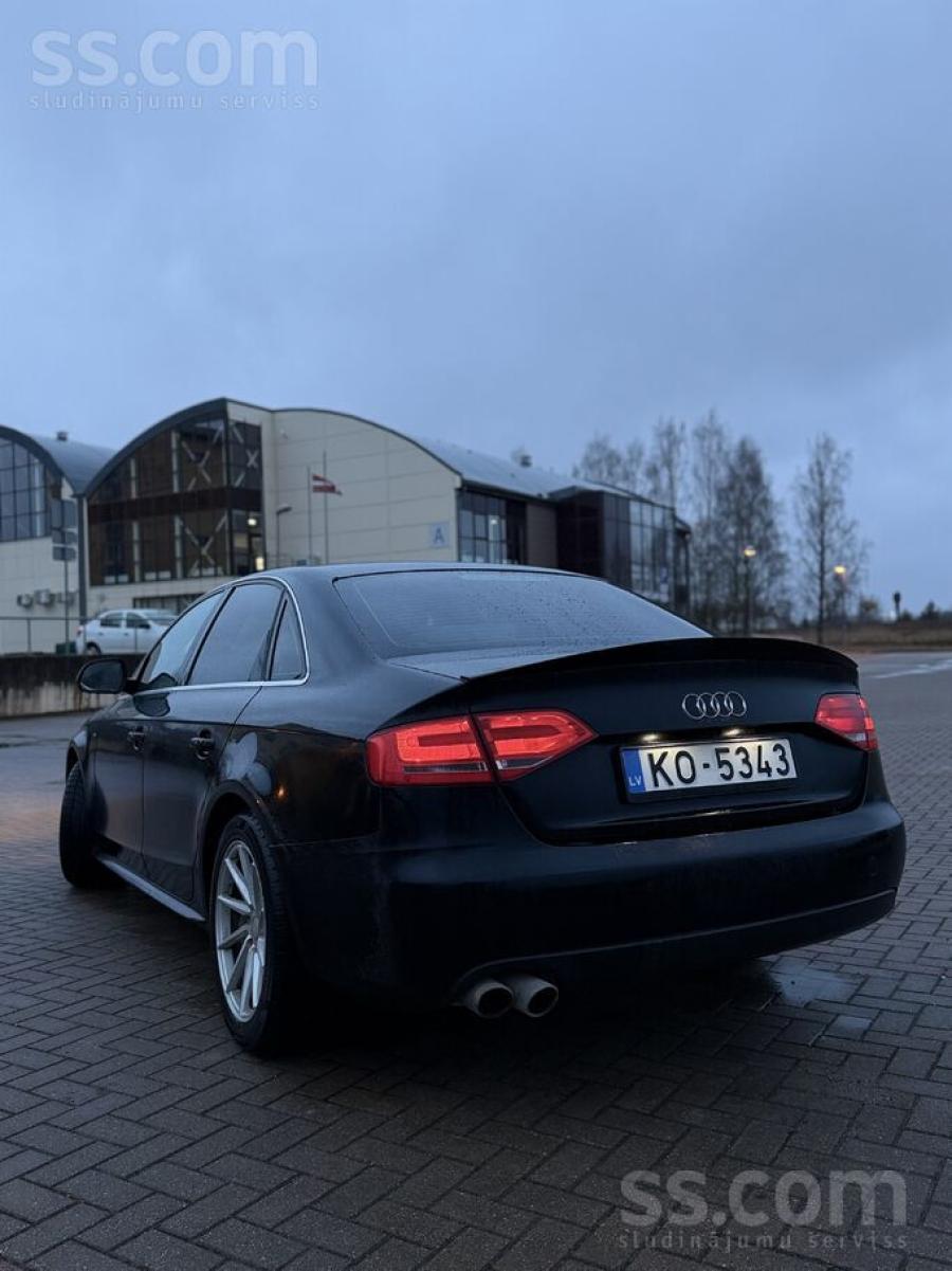 Black Audi A4 2008 in Valmiera, with an engine capacity of 2.00 L and mileage of 423 thousand km for 3500 €, photo 8 on AUTOMOTO.COM.LV