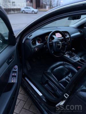 Black Audi A4 2008 in Valmiera, with an engine capacity of 2.00 L and mileage of 423 thousand km for 3500 €, photo 16 on AUTOMOTO.COM.LV